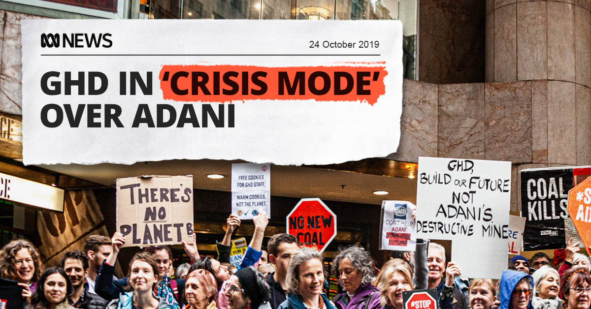 GetUp! - Tell GHD, Build our Future not Adani's Dirty Coal Mine!