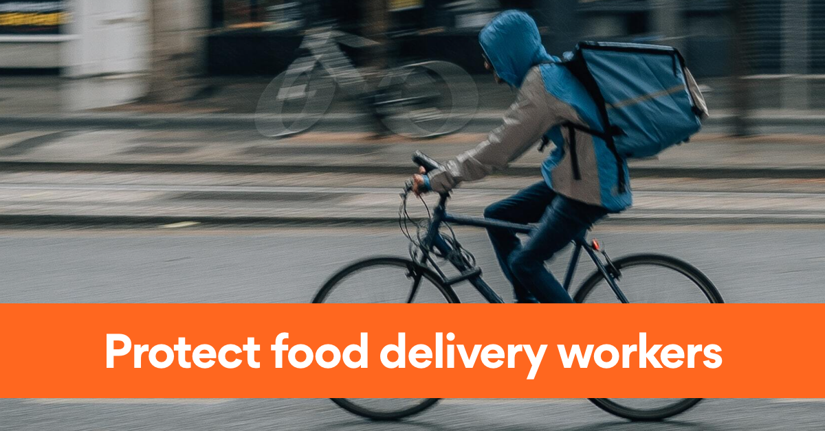 GetUp! - Demand protections for food delivery workers