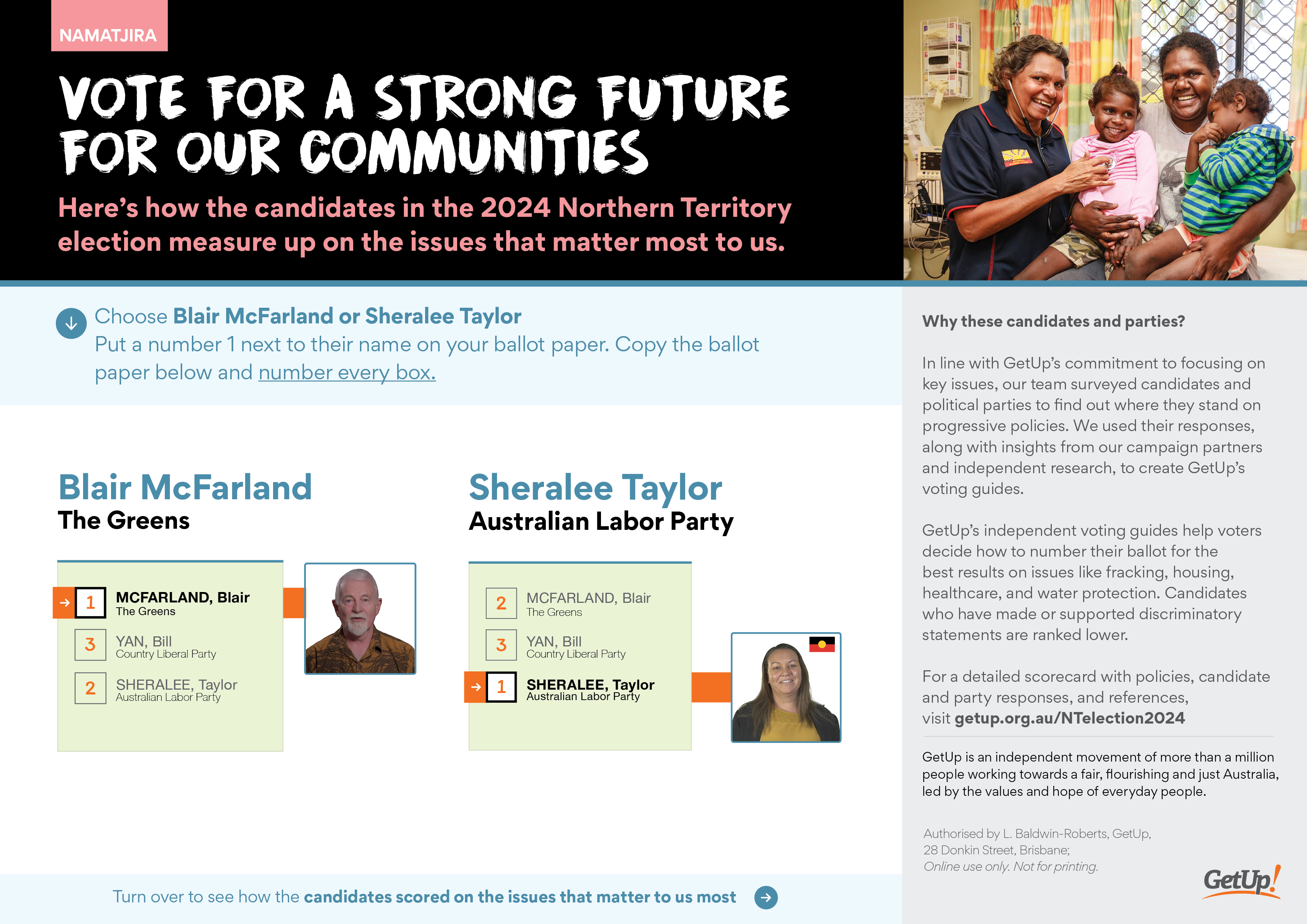 GetUp! - NT election: How to Vote
